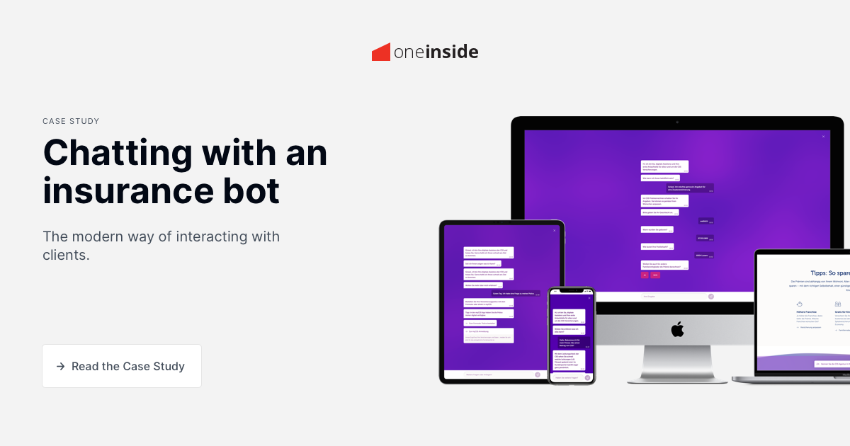 Chatting with an insurance bot - One Inside