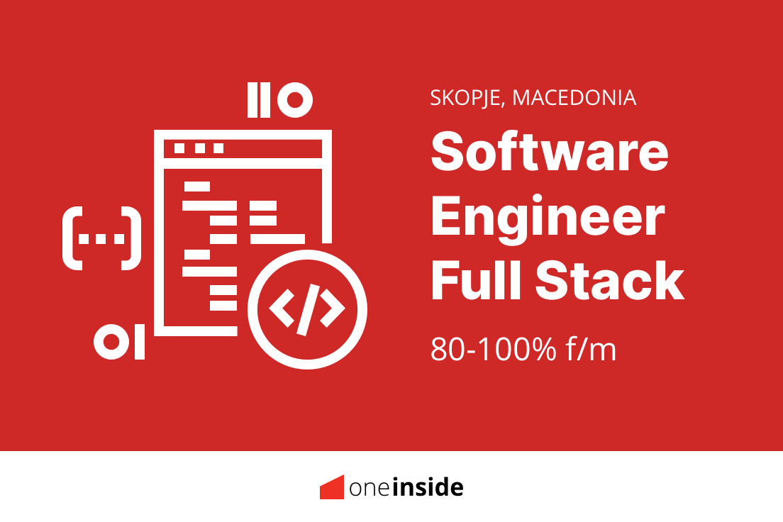 We are hiring a Software Engineer Full Stack - One Inside